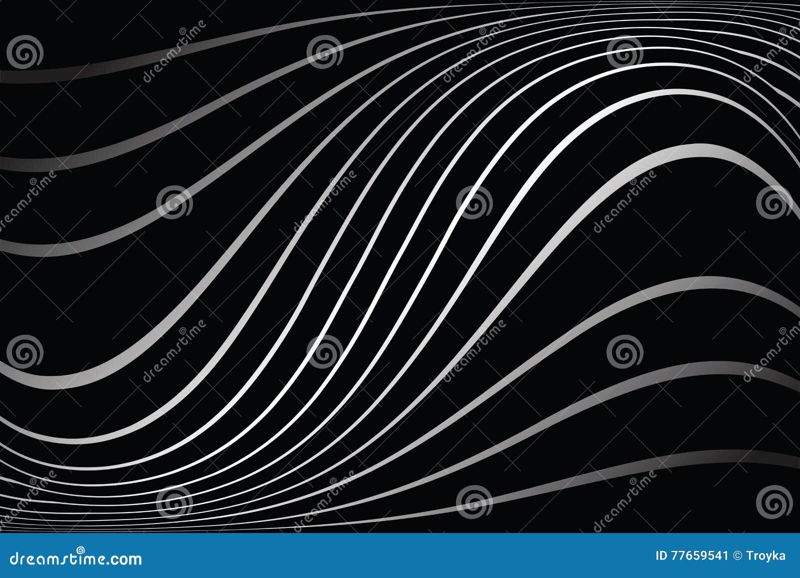 Wavy Lines on Black Background. Stock Vector - Illustration of stripes ...