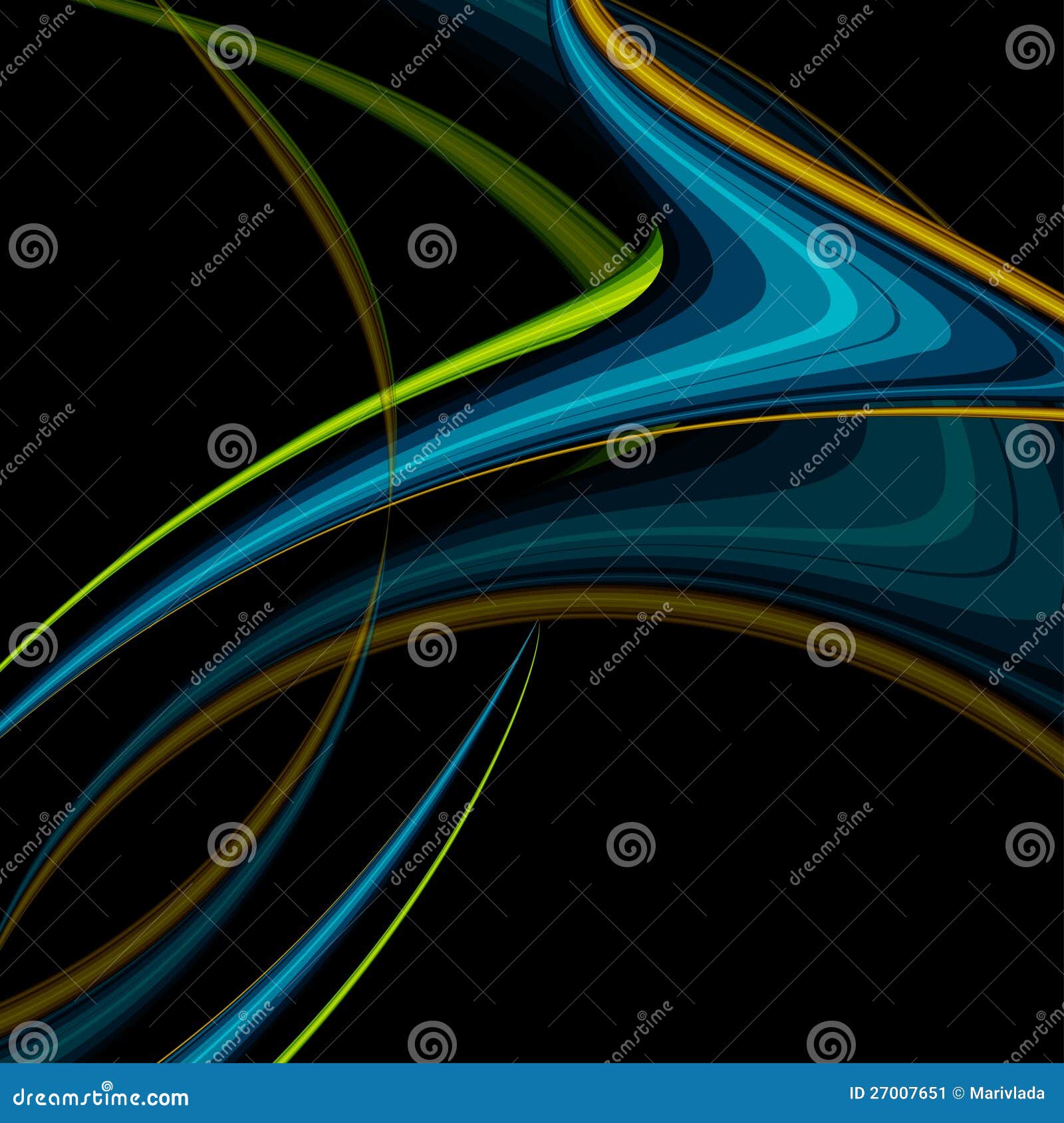 Wavy Lines with Copy Space. Eps10 Stock Vector - Illustration of shape ...