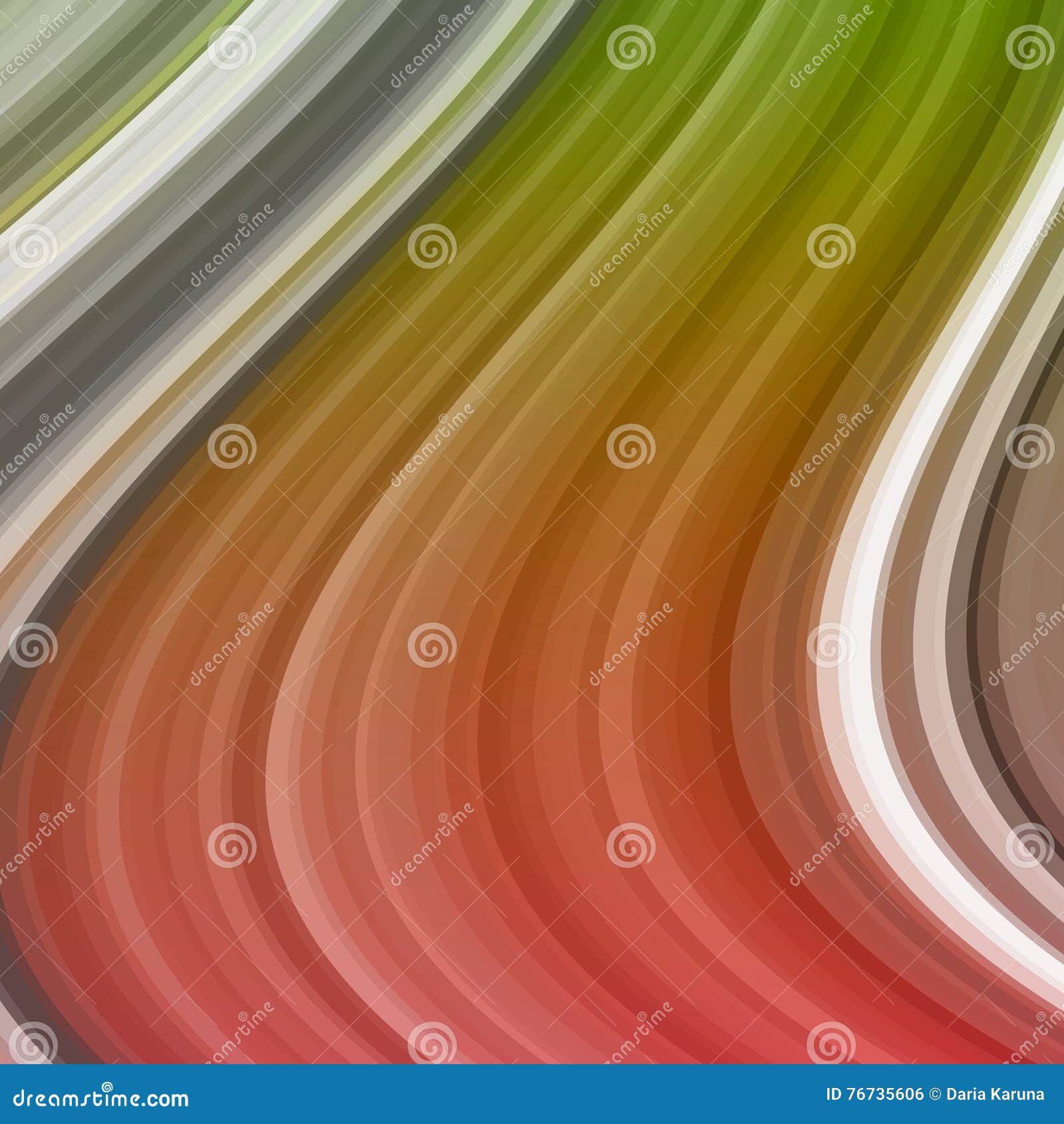 Wavy Lines in Different Colors. Stock Vector - Illustration of effect ...