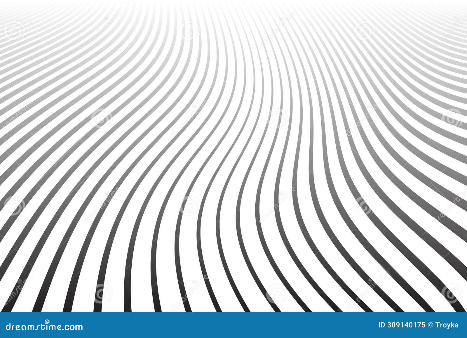 Wavy Lines in Diminishing Perspective. Abstract Textured Background ...