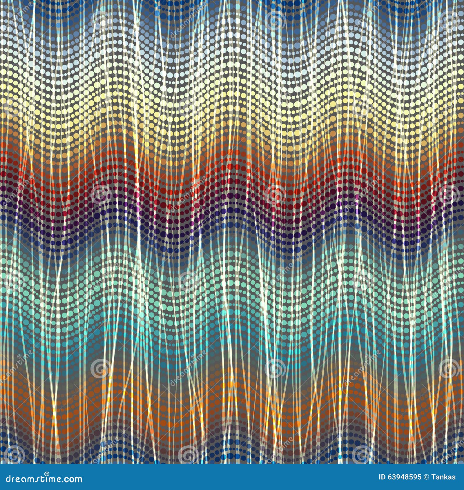 Wavy lines of dots stock vector. Illustration of chevron - 63948595