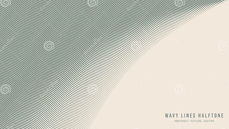 Wavy Lines Half Tone Tilted Hatching Pattern Abstract Vector Rounded ...