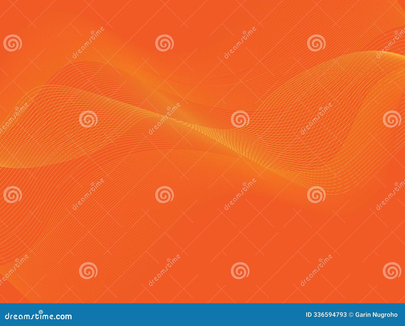 Wavy Lines Orange Gradient Banner Background for Banner, Poster Design ...