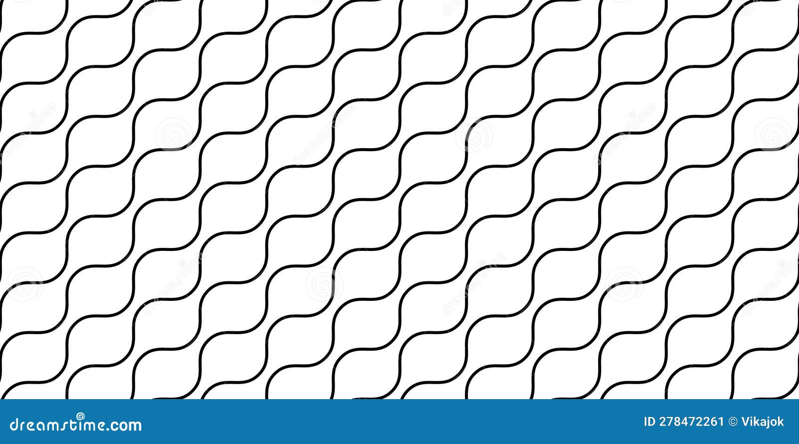 Wavy Lines Seamless Pattern. Undulate Stripes Repeating Background ...