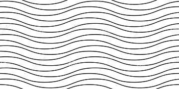 Wavy Lines Seamless Pattern. Undulate Stripes Repeating Background ...
