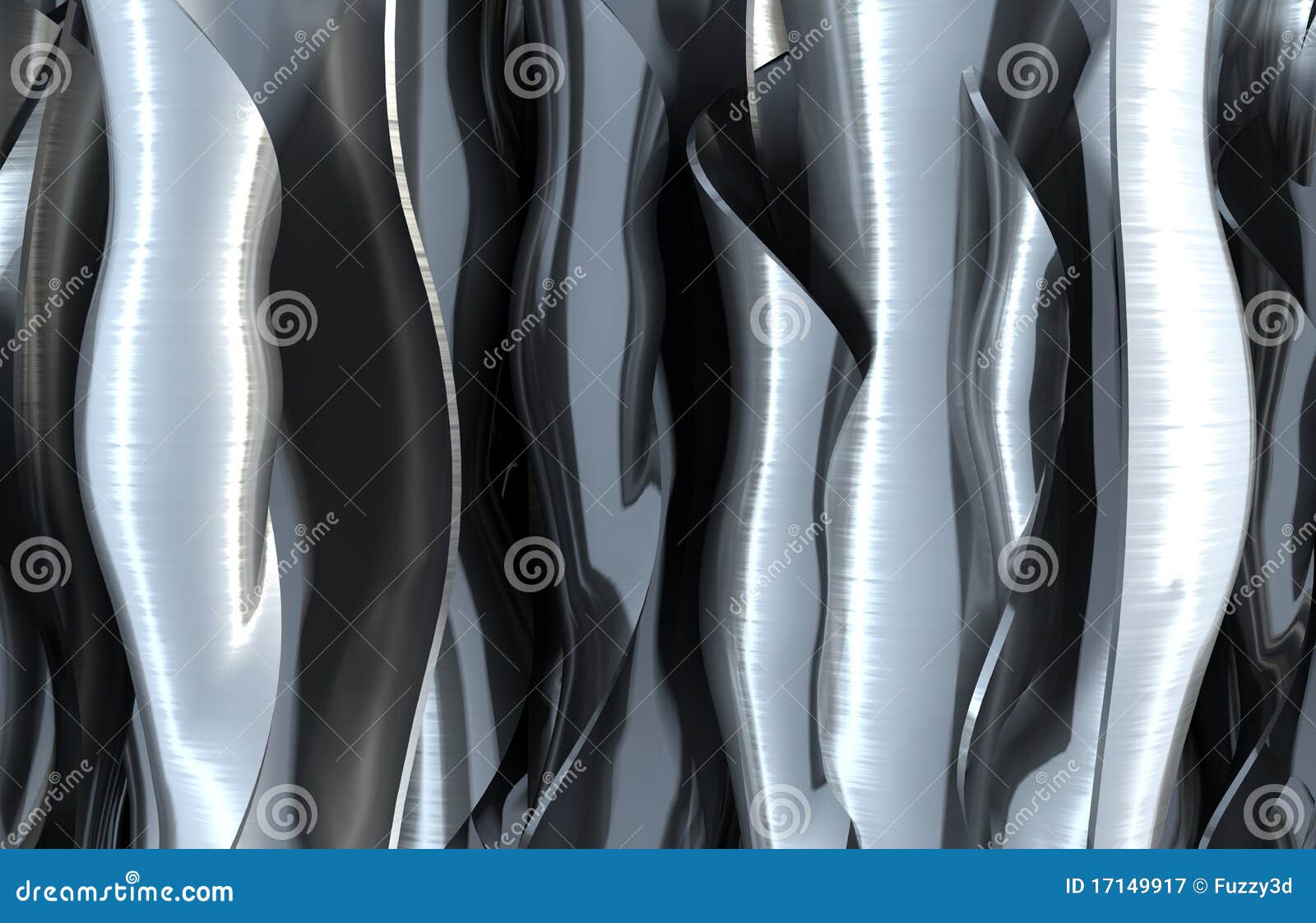 Wavy Metal Abstract Background Stock Illustration - Illustration of ...