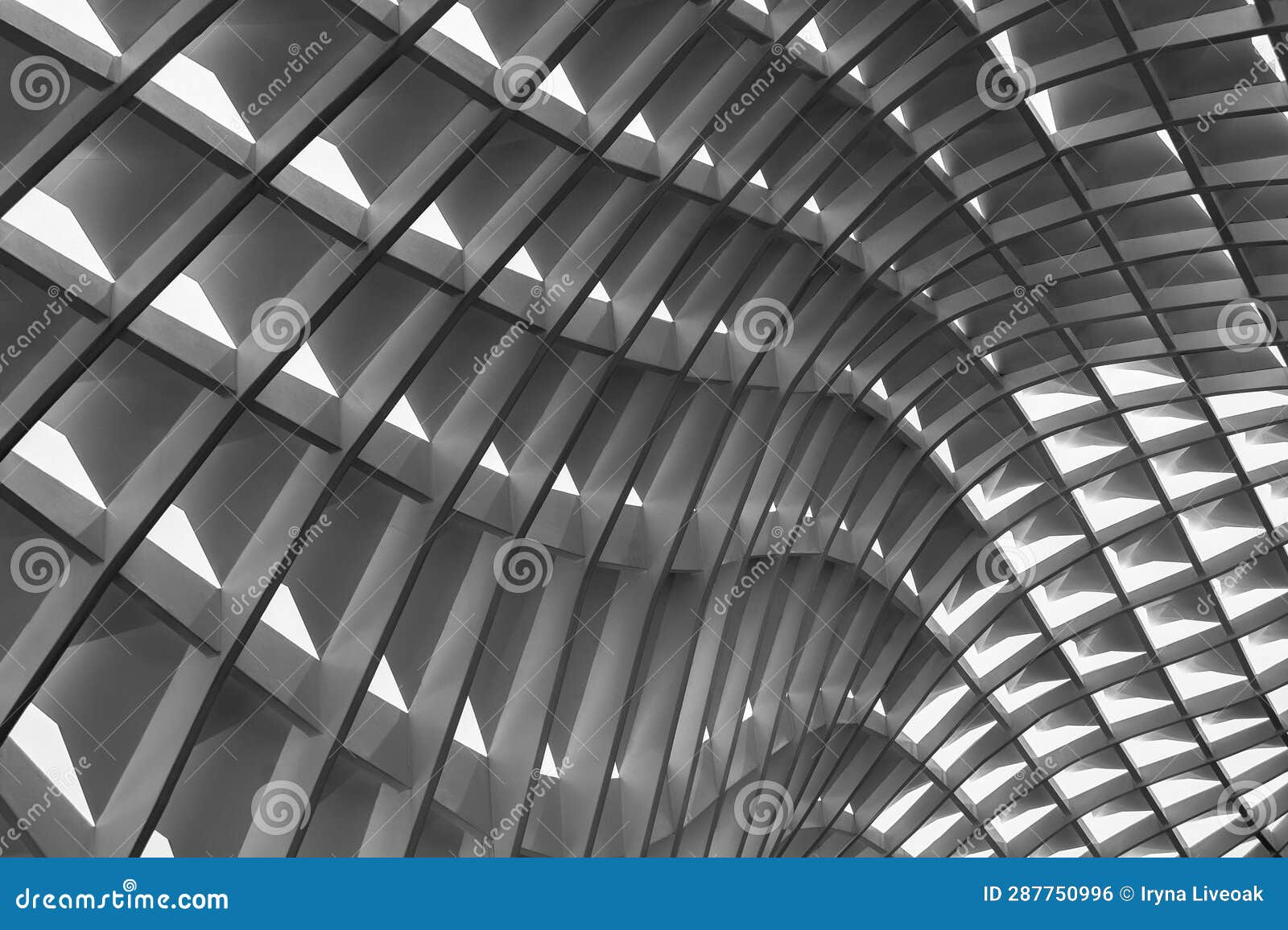 Wavy Metal Frame Pattern. Architectural Abstract Background Stock Photo ...