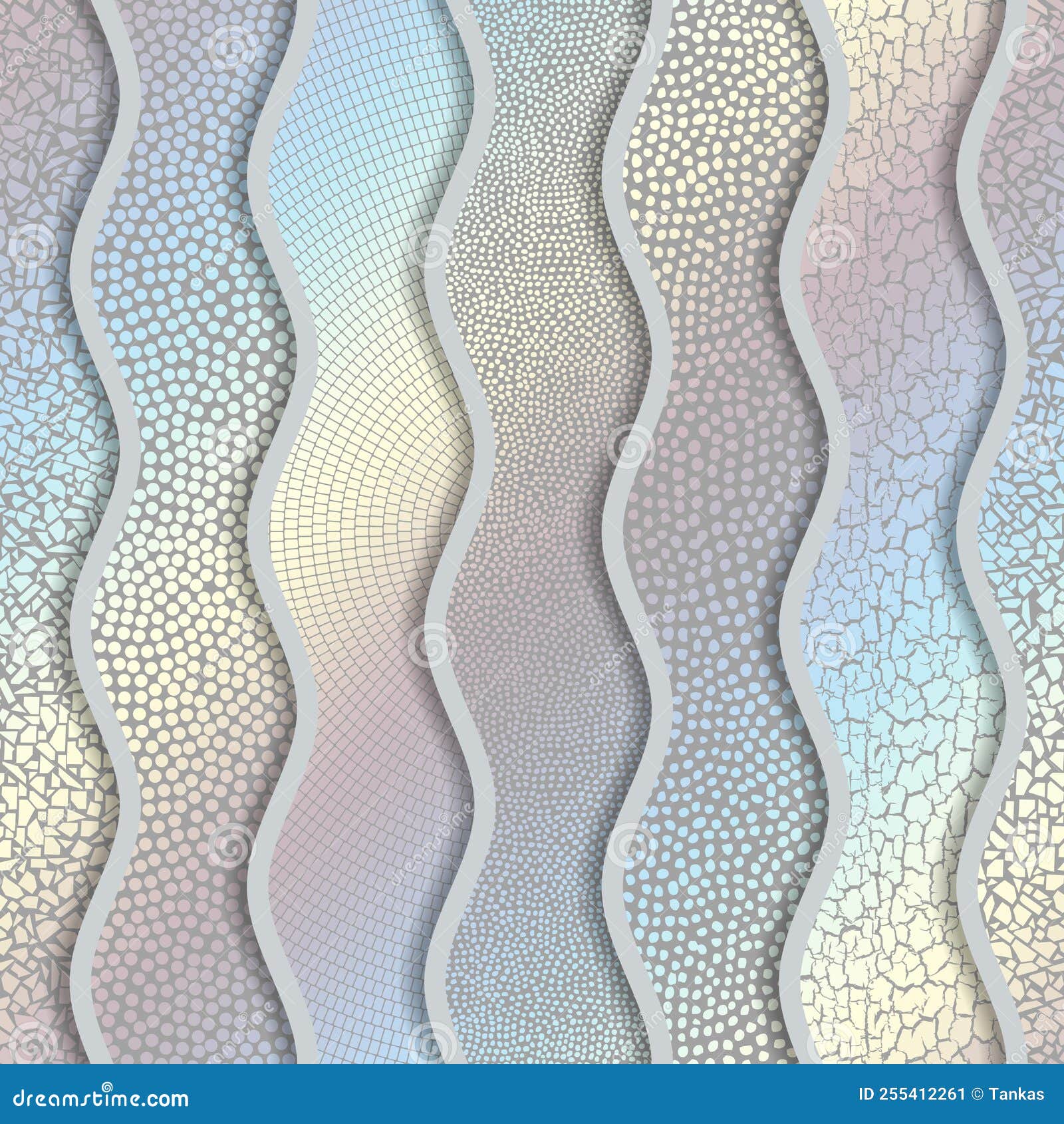Wavy Mosaic Art Collage. Abstract Art Background.. Vector Image Stock ... Wavy Mosaic Art Collage. Abstract Art Background.. Vector Image Stock ...