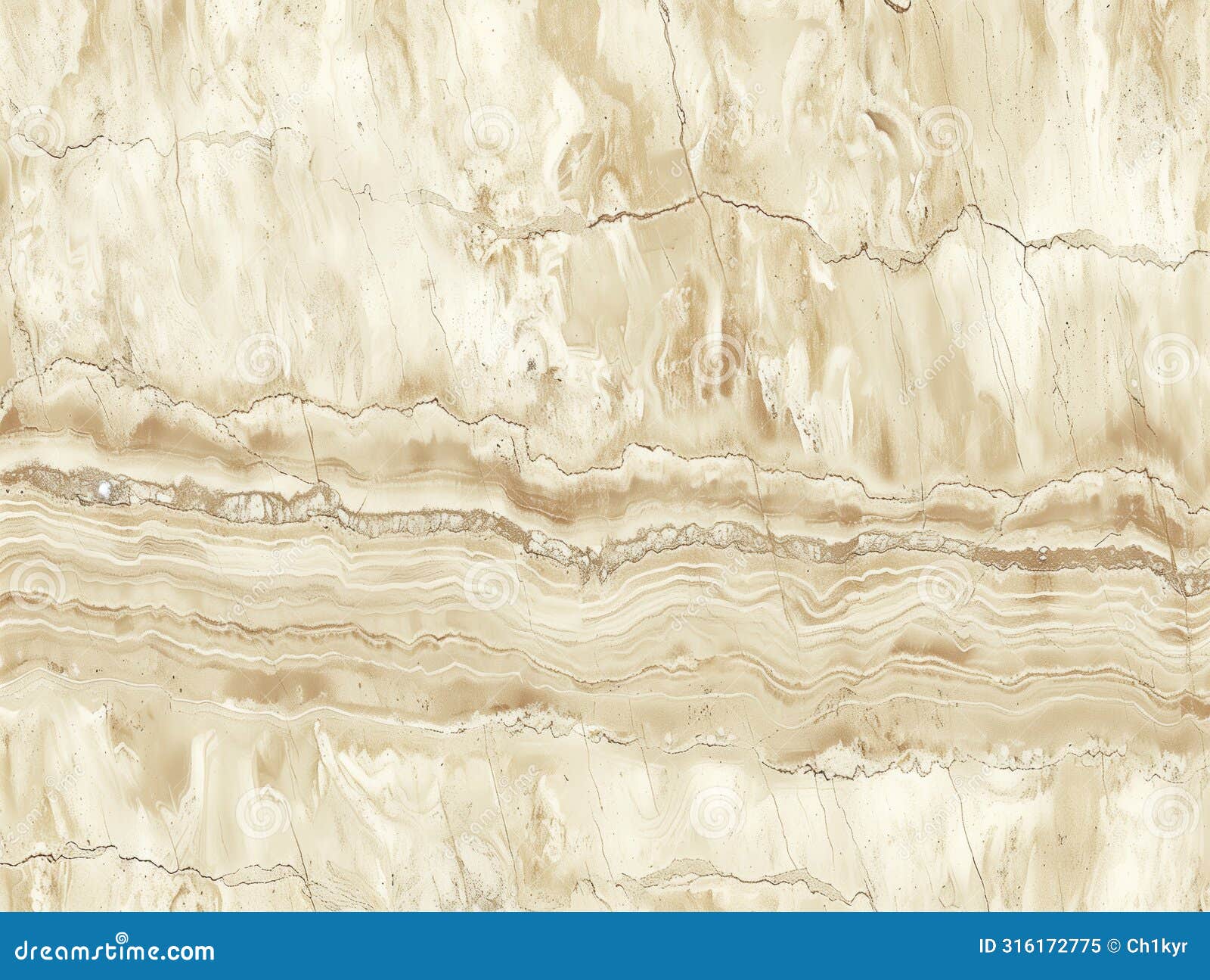 Wavy Motif of Lines on Section of Rock Formation. Abstract Pattern of ...