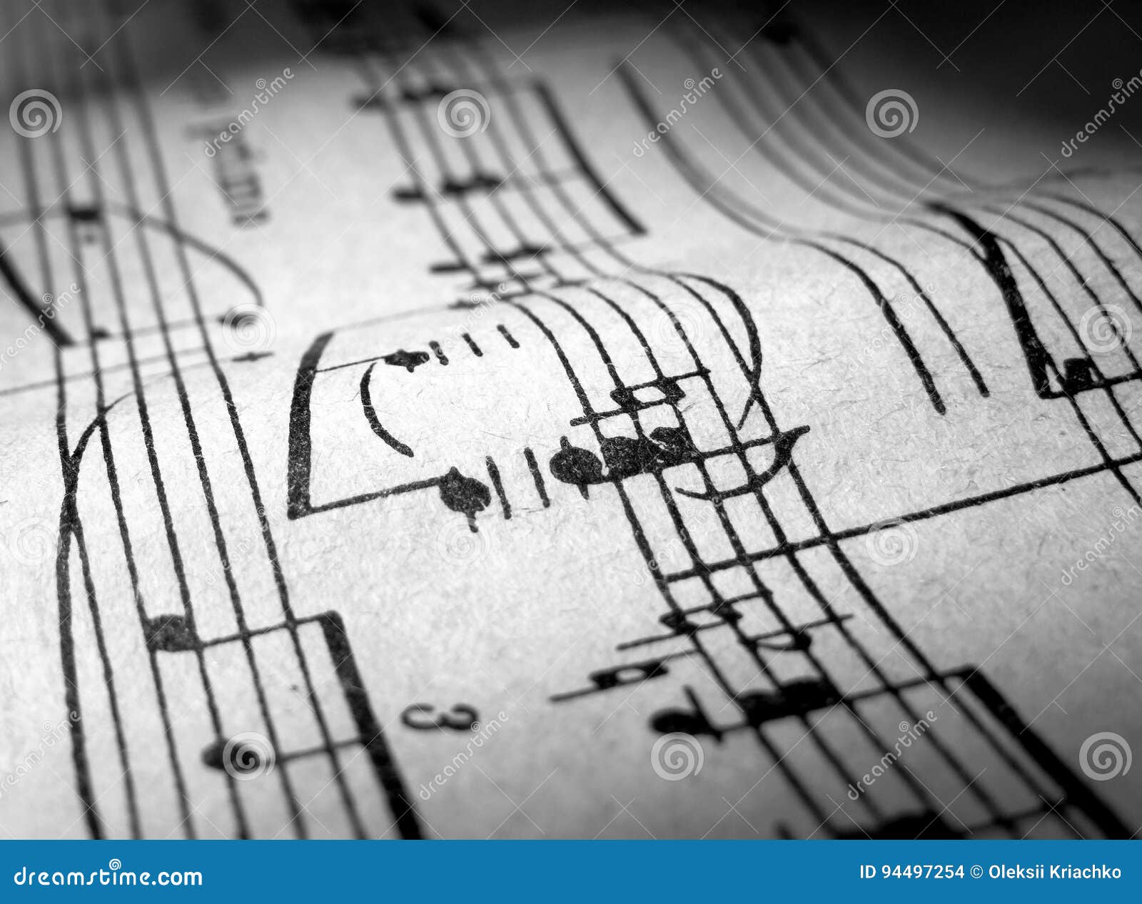 Wavy notes stock photo. Image of musical, sheet, wavy - 94497254