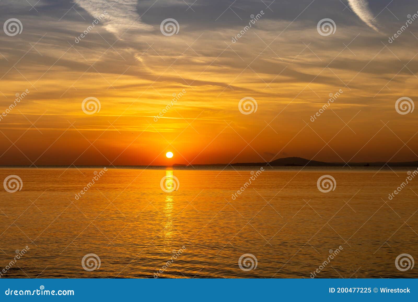 Wavy Ocean Gleaming Under the Sunset - Great for Wallpapers Stock Image ...