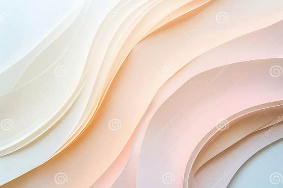Wavy Paper Texture Background Generative Ai Stock Illustration ...