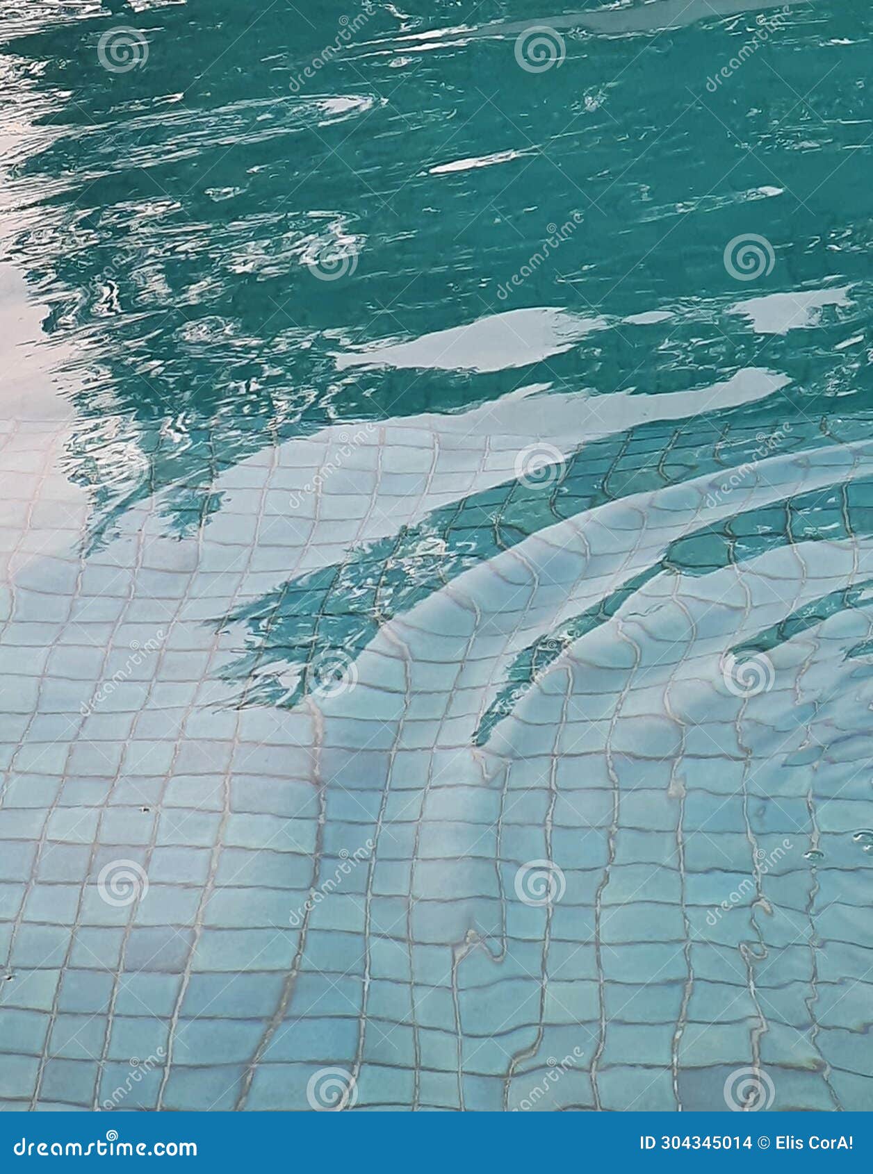 Wavy Pattern Background of Clean Water in the Pool, Stock Illustration ...