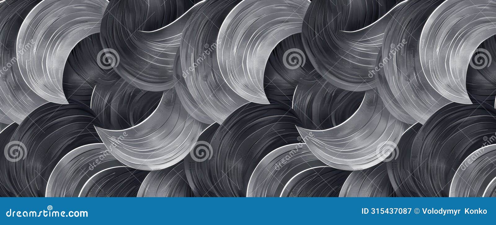 Wavy Pattern in Black and White Stock Image - Image of abstract ...