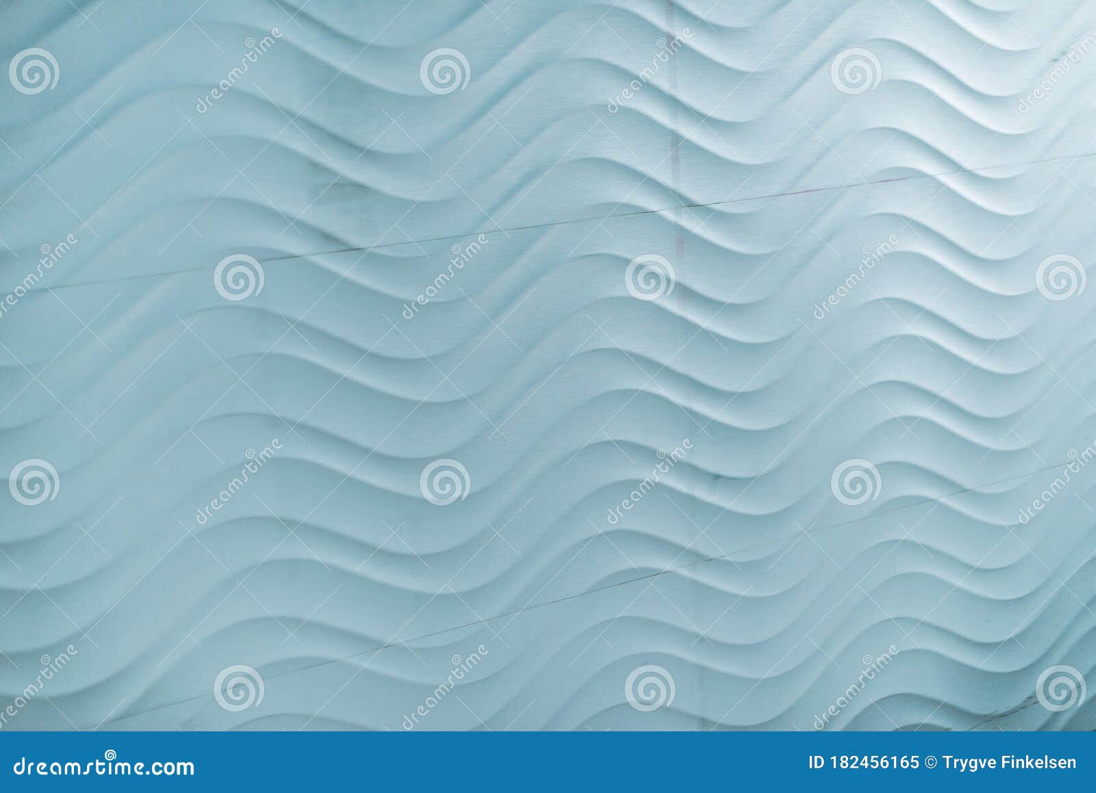 Wavy Pattern on a Light Blue Wall Stock Image - Image of curve, modern ...