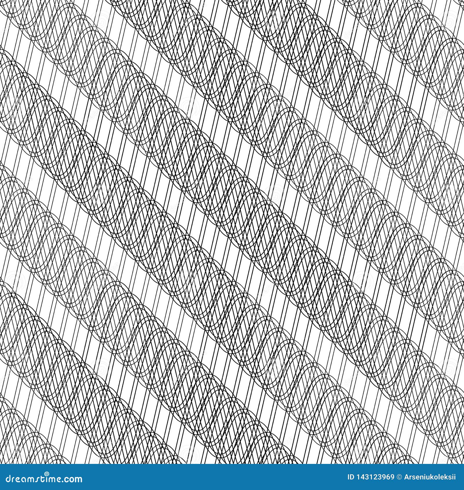 Wavy Pattern with Optical Illusion of Movement. Stock Vector ...