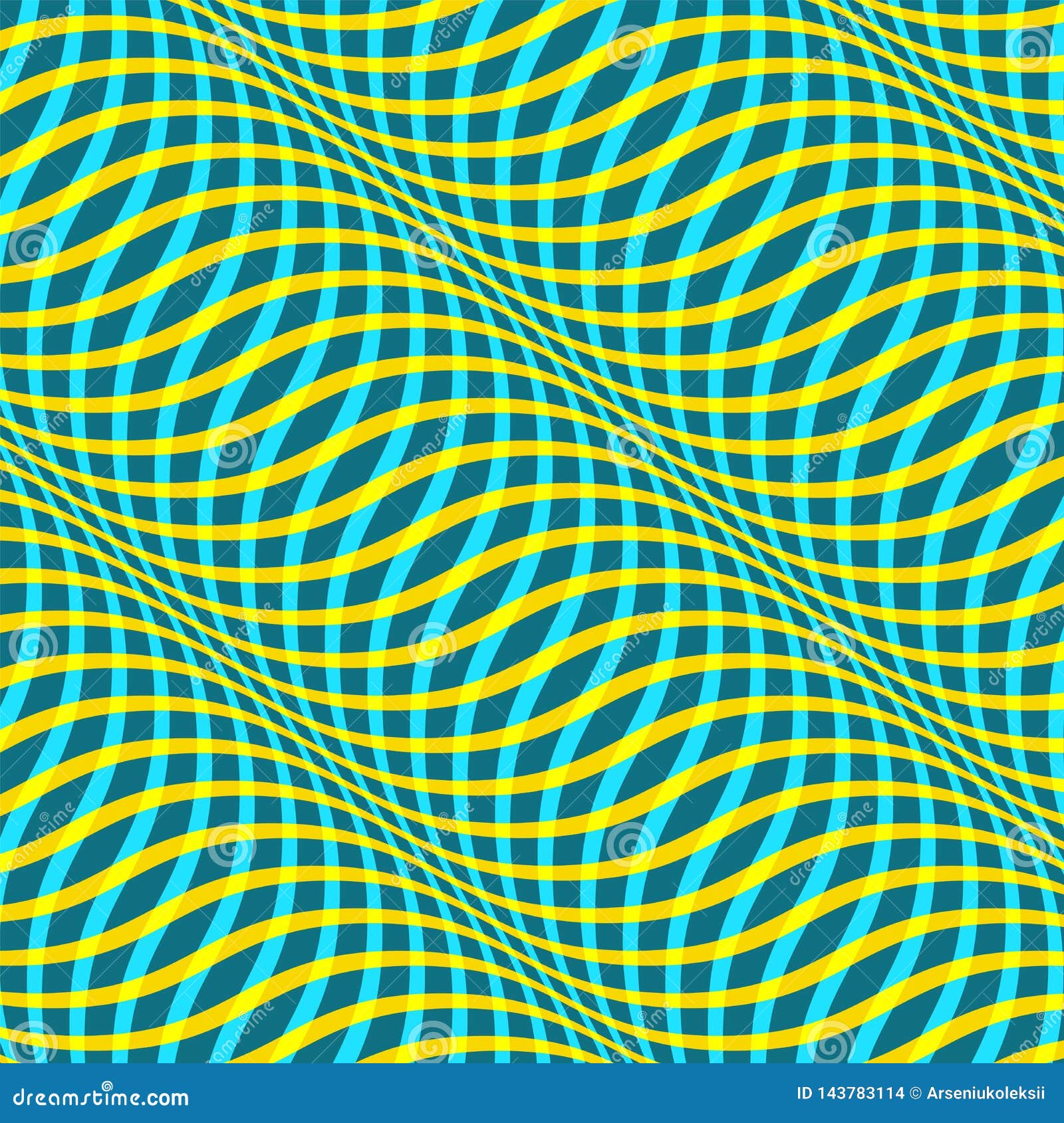 Wavy Pattern with Optical Illusion of Movement. Stock Vector ...