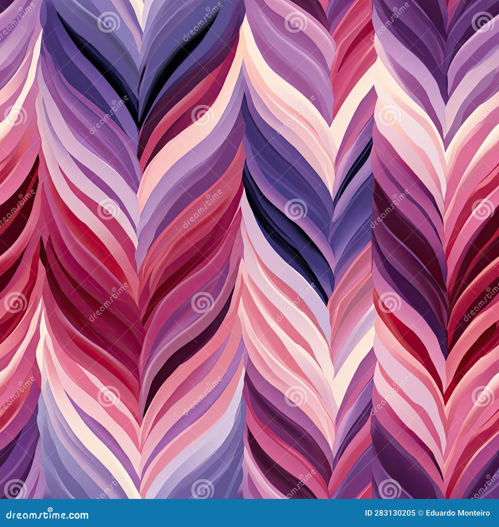 Wavy Pattern of Pink and Purple Leaves in a Realistic Color Scheme ...