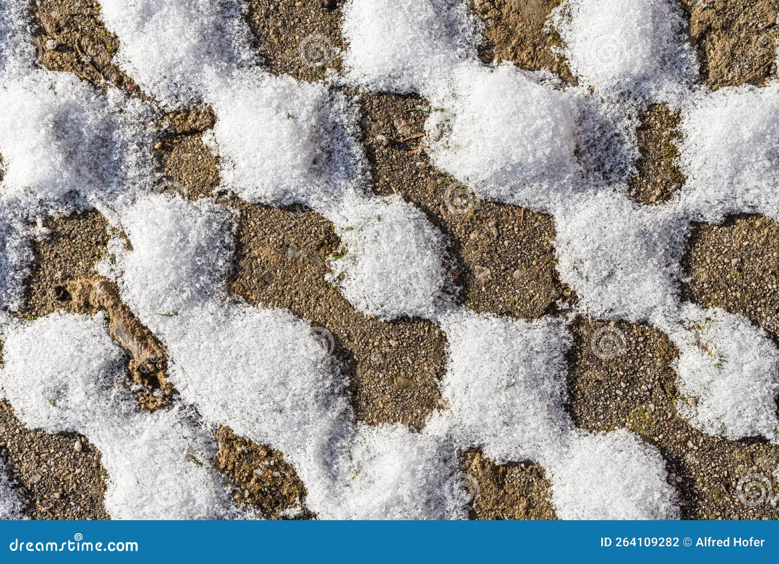 Diagonal Pattern with Snow - Detail Stock Photo - Image of nonuniform ...