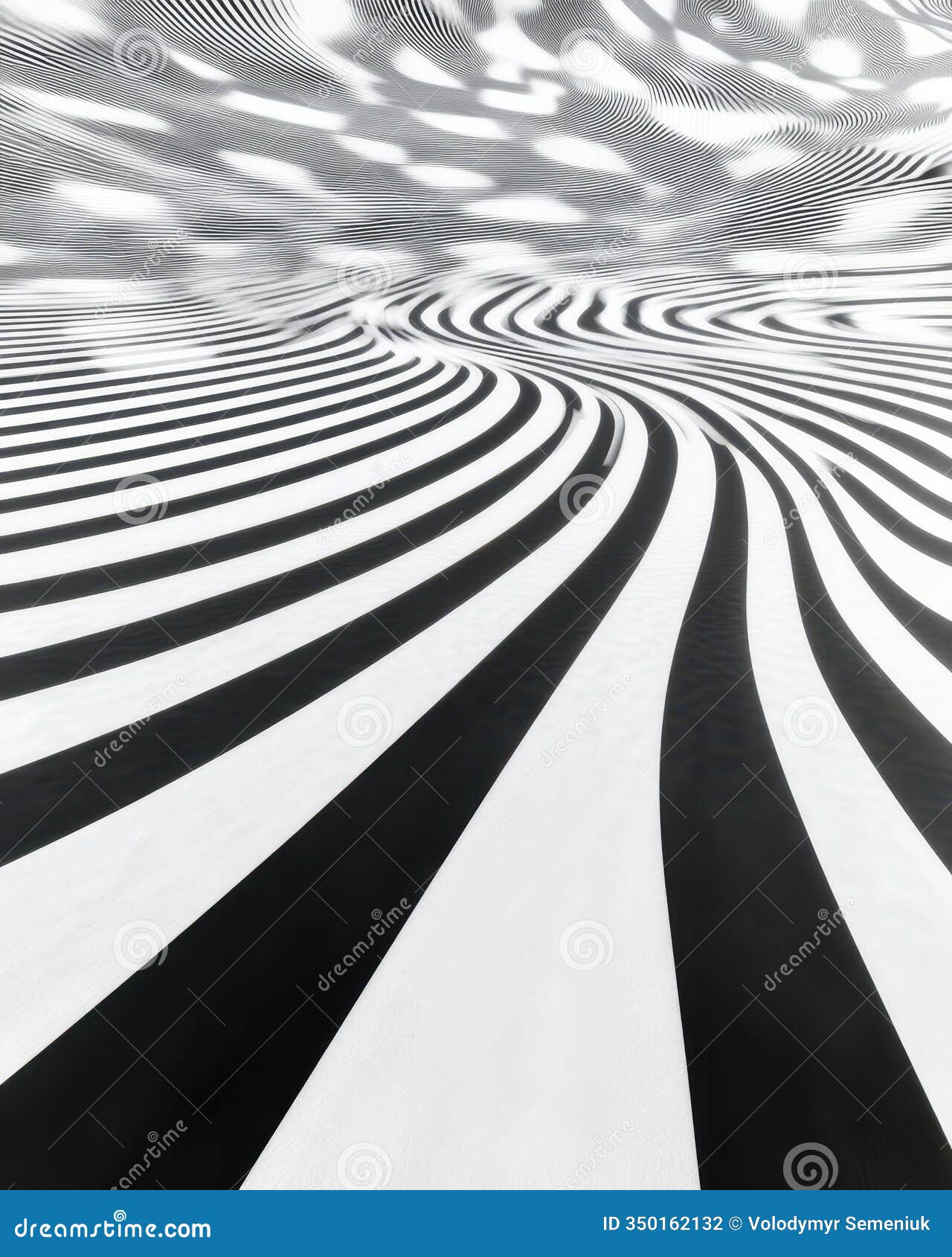 Wavy Patterns Create a Mesmerizing Illusion of Depth and Distortion in ...