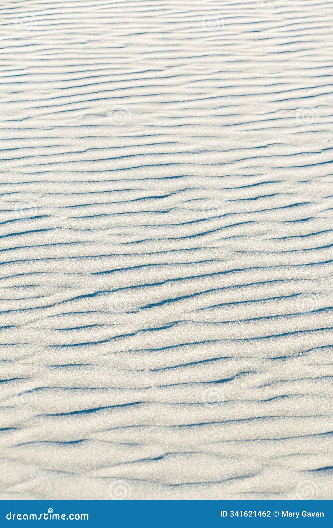 Wavy Patterns in White Beach Sand Photographed Close Up Stock Photo ...