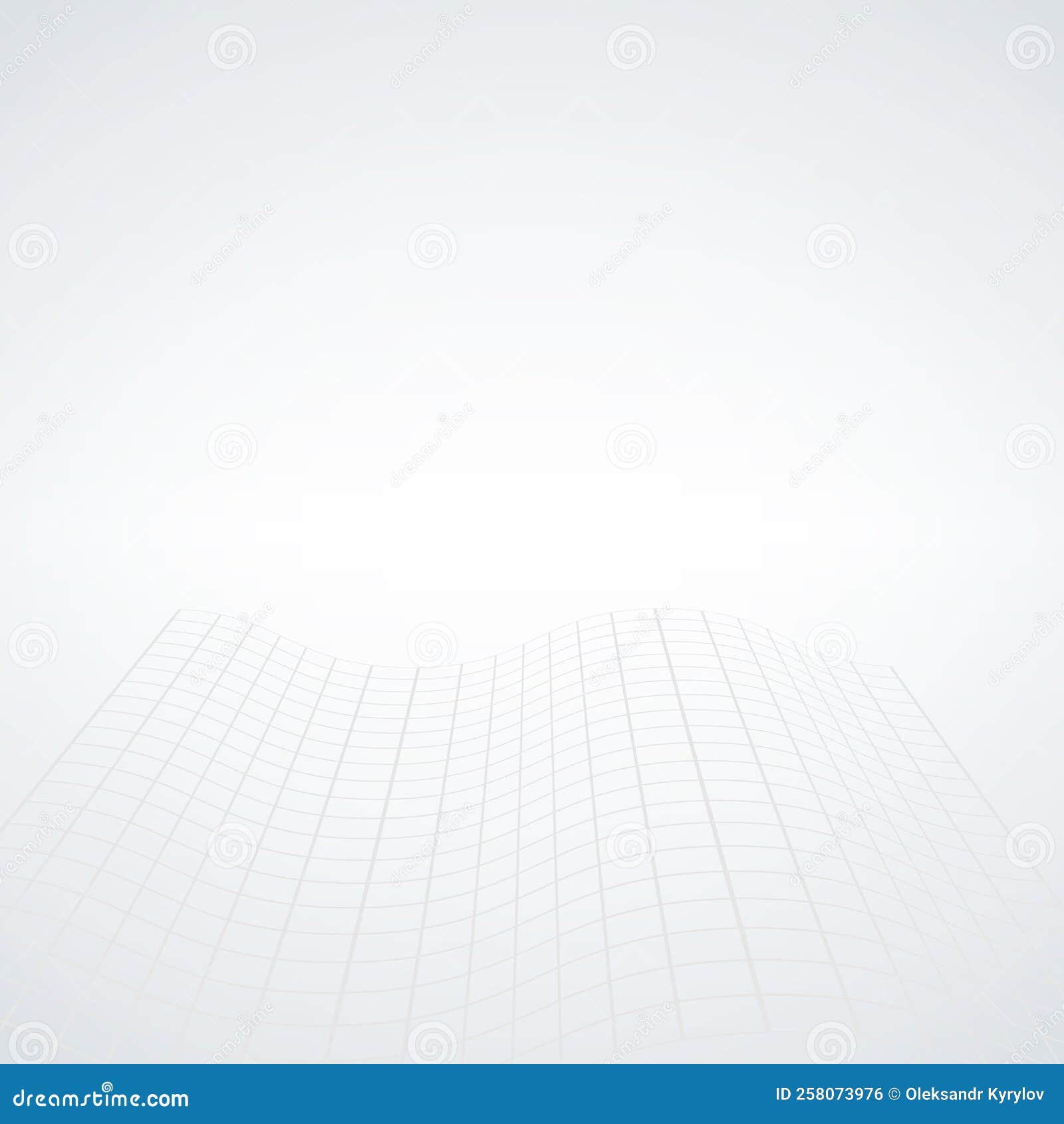 Wavy Perspective Grid Architectural Drawing. Geometric Background ...