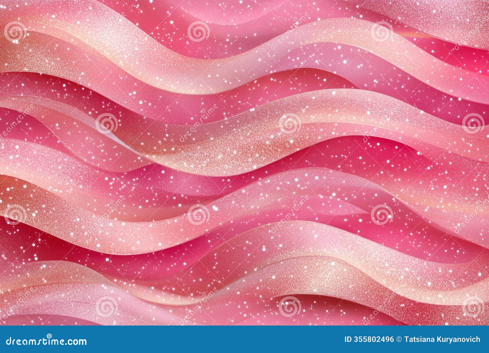 Wavy Pink Abstract Background with Glitter and Sparkles Stock Photo ...