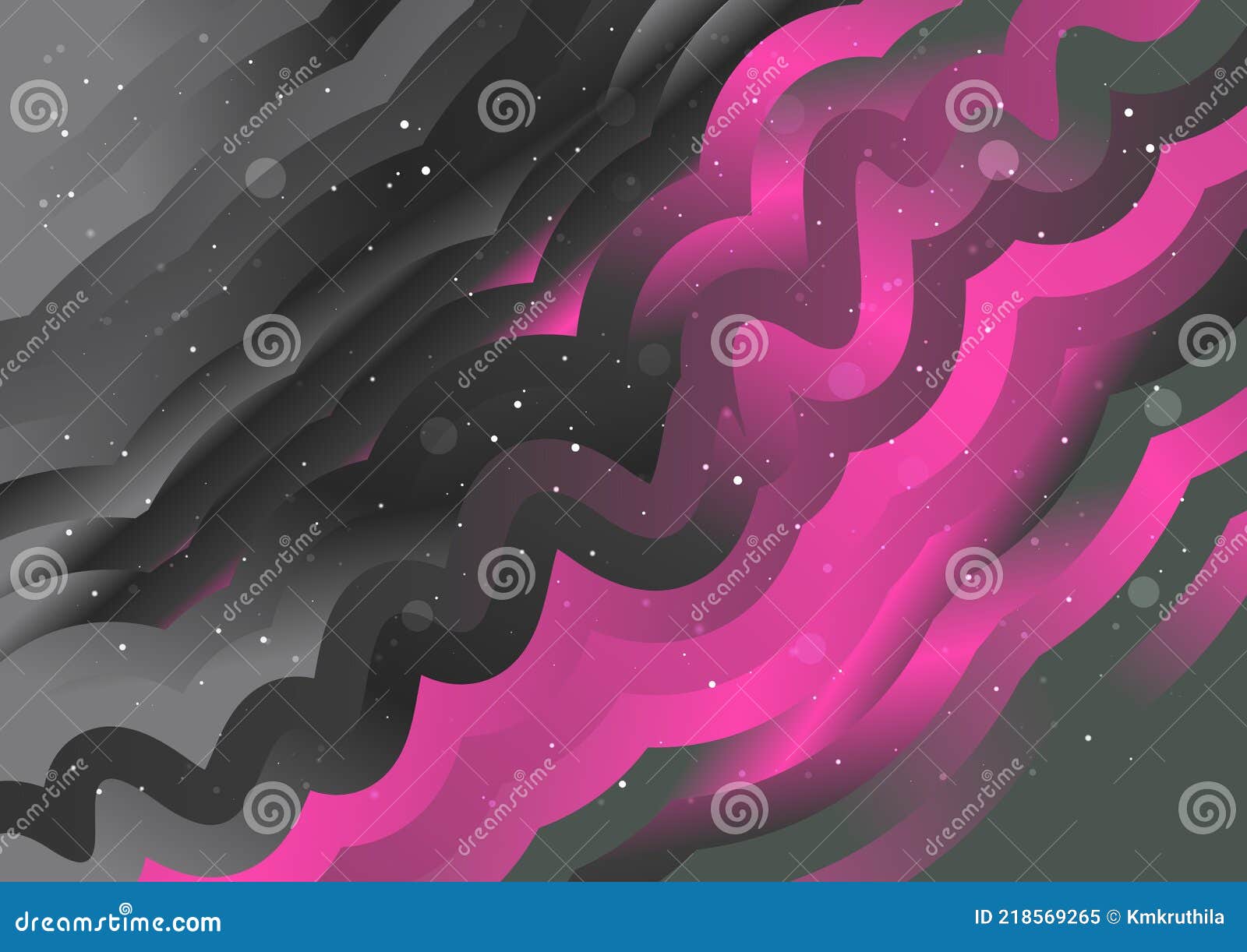 Wavy Pink and Grey Gradient Background Vector Art Stock Vector ...
