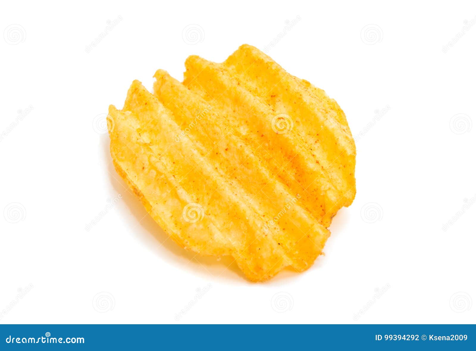 Wavy potato chips isolated stock photo. Image of meal - 99394292