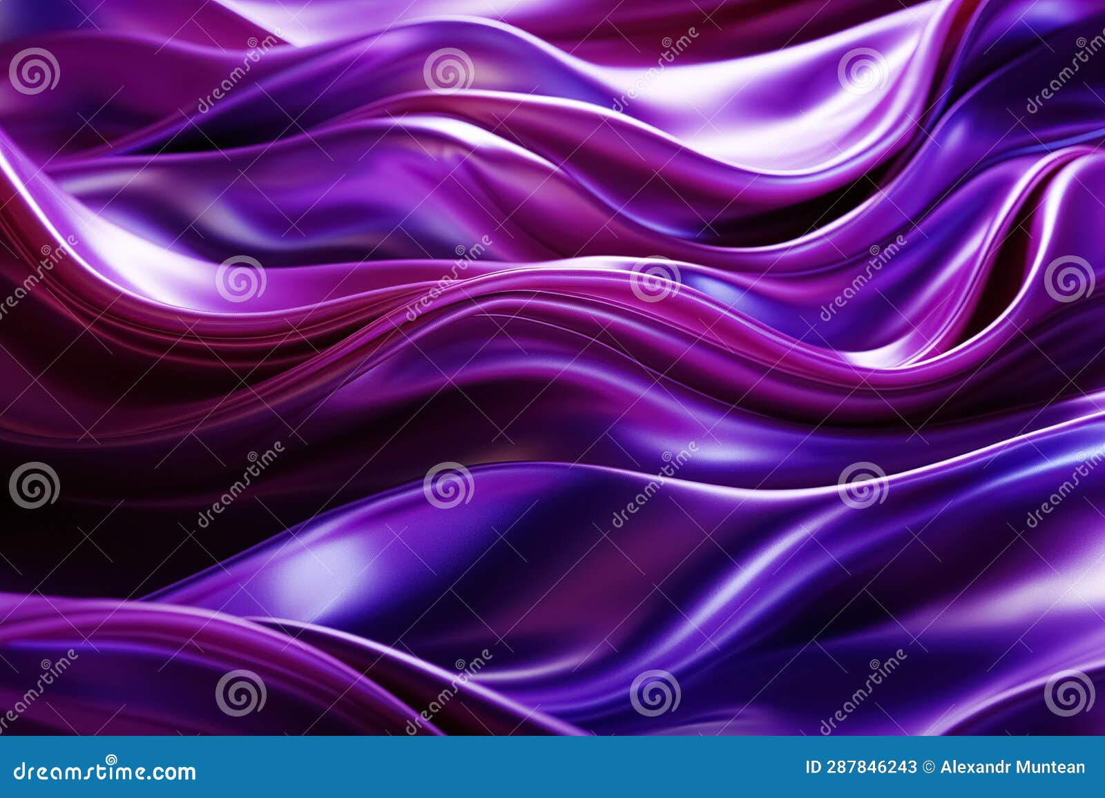 Wavy Purple Background, Abstract Design. Stock Illustration ...