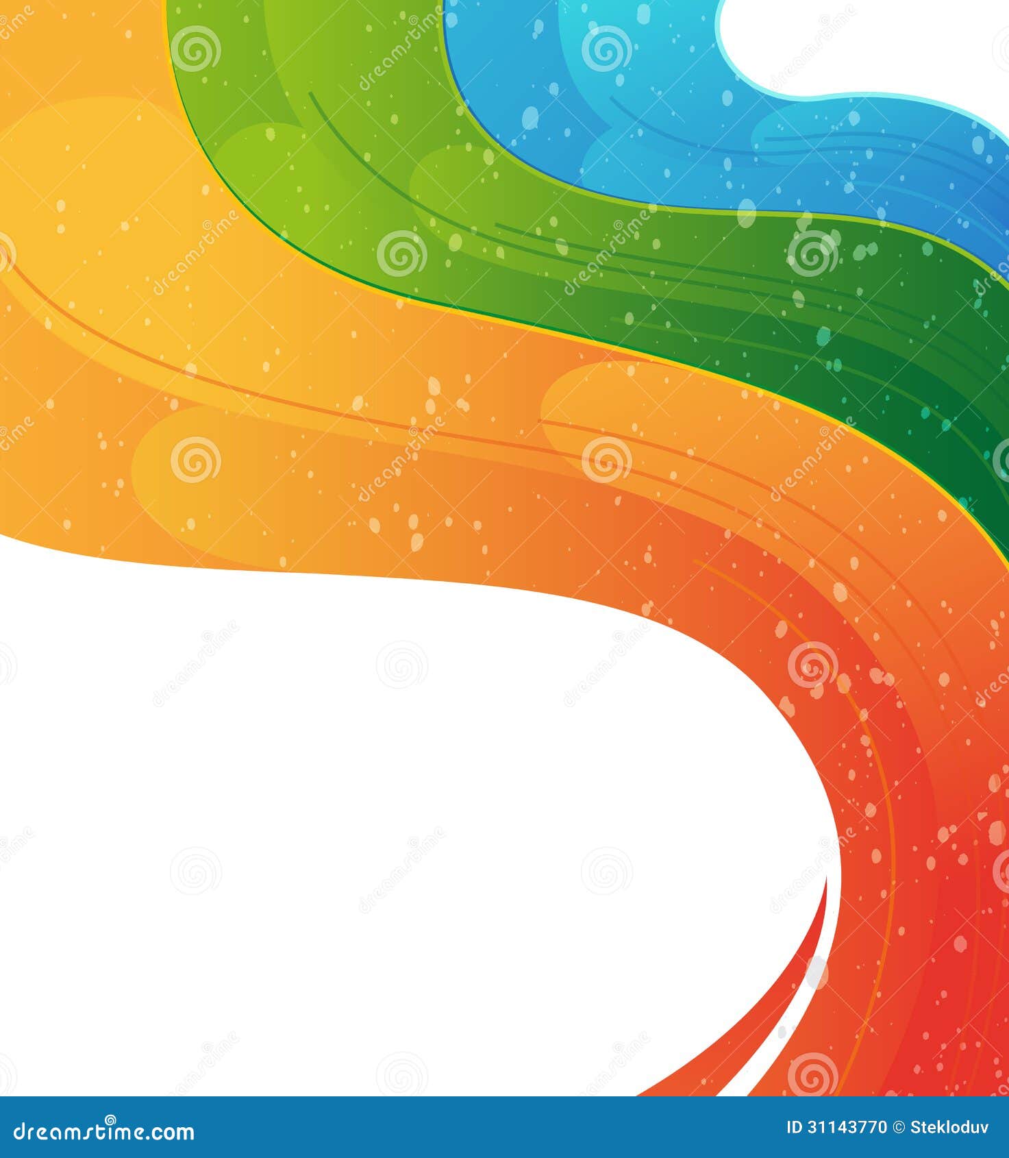 Wavy rainbow background stock vector. Illustration of effects - 31143770
