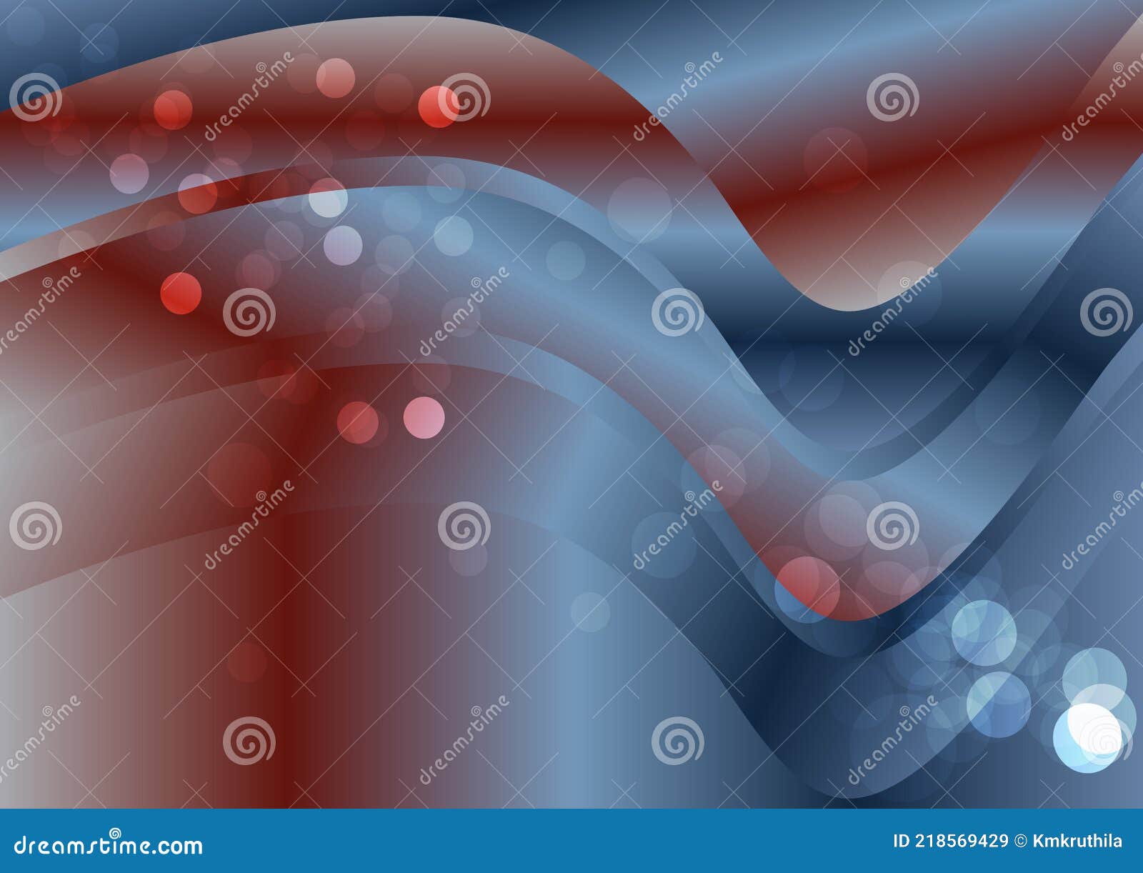Wavy Red and Blue Gradient Background Stock Vector - Illustration of ...