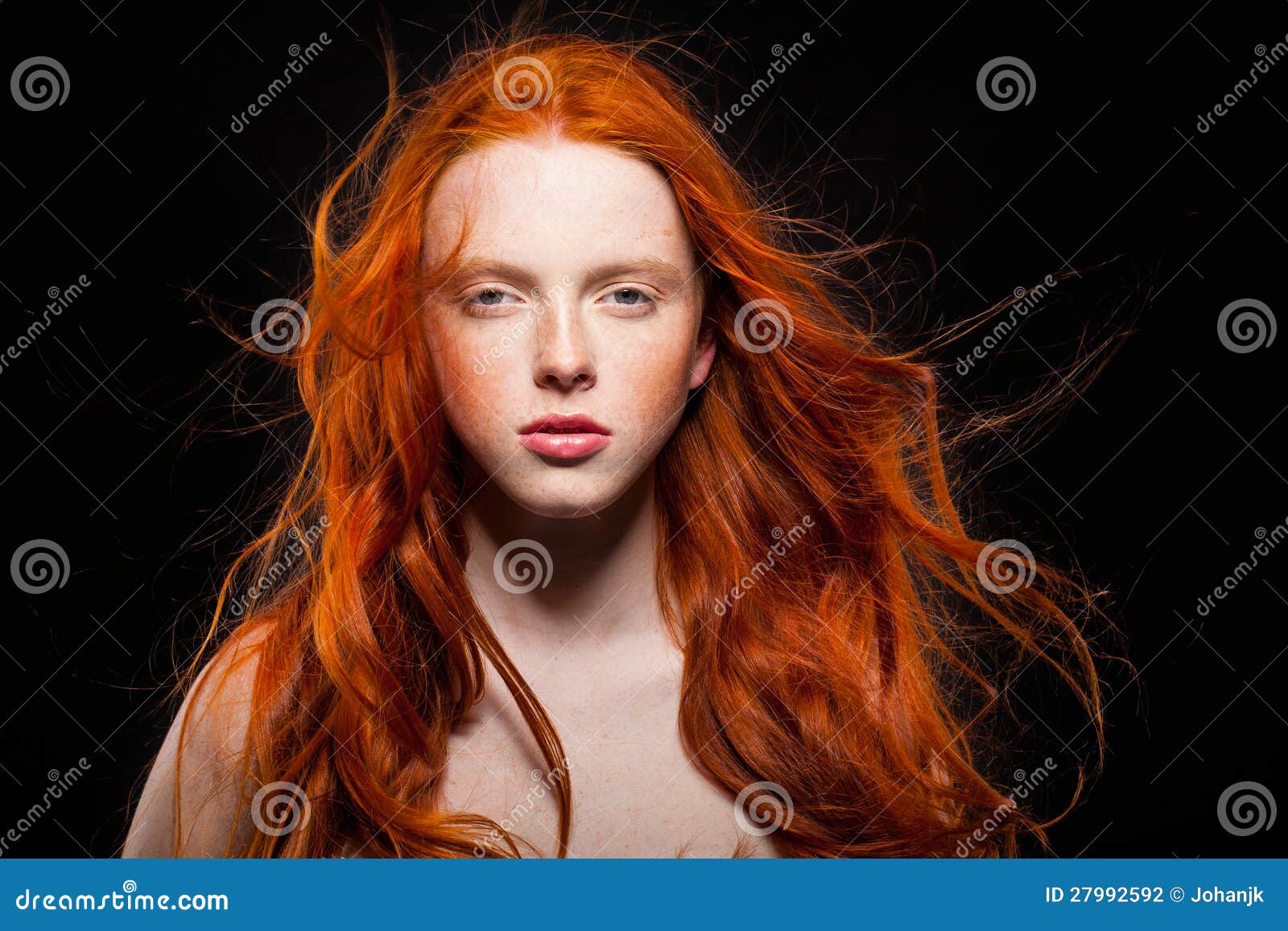 Wavy Red Hair stock photo. Image of gloss, female, hair - 27992592