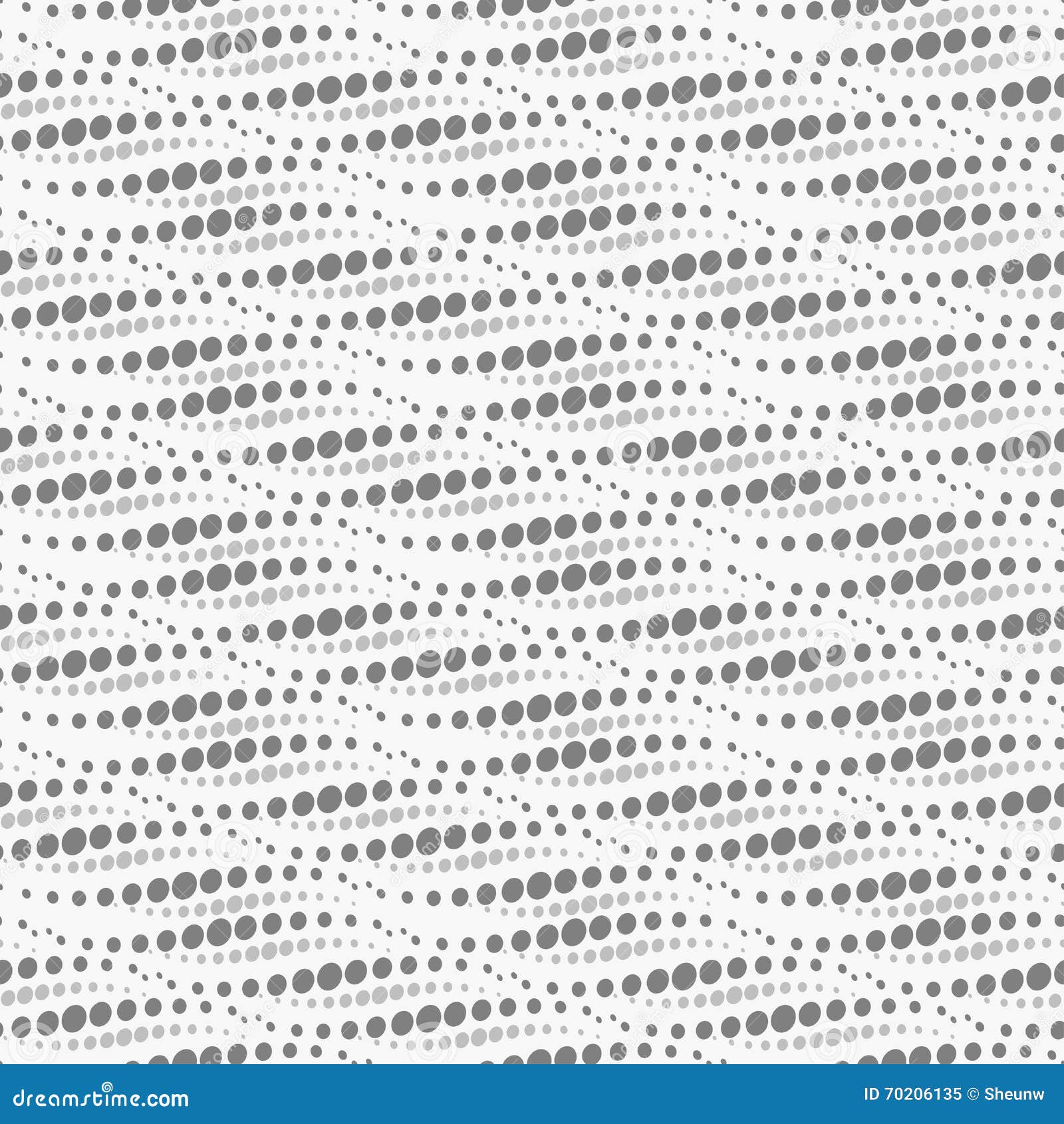 Wavy Repeating Dots Pattern. Seamless. Stock Vector - Illustration of ...