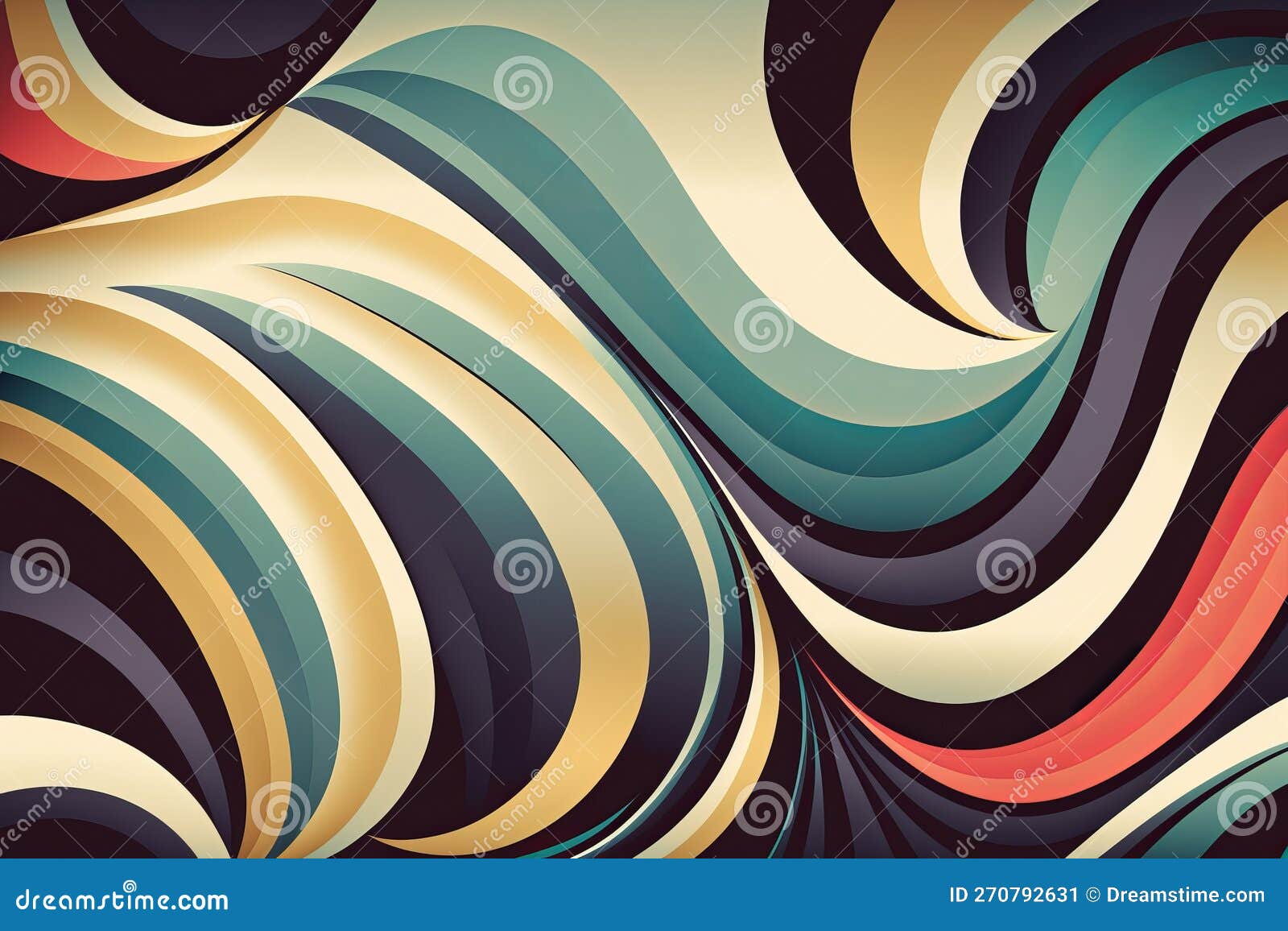 Wavy Retro Abstract Texture Background Stock Illustration ...