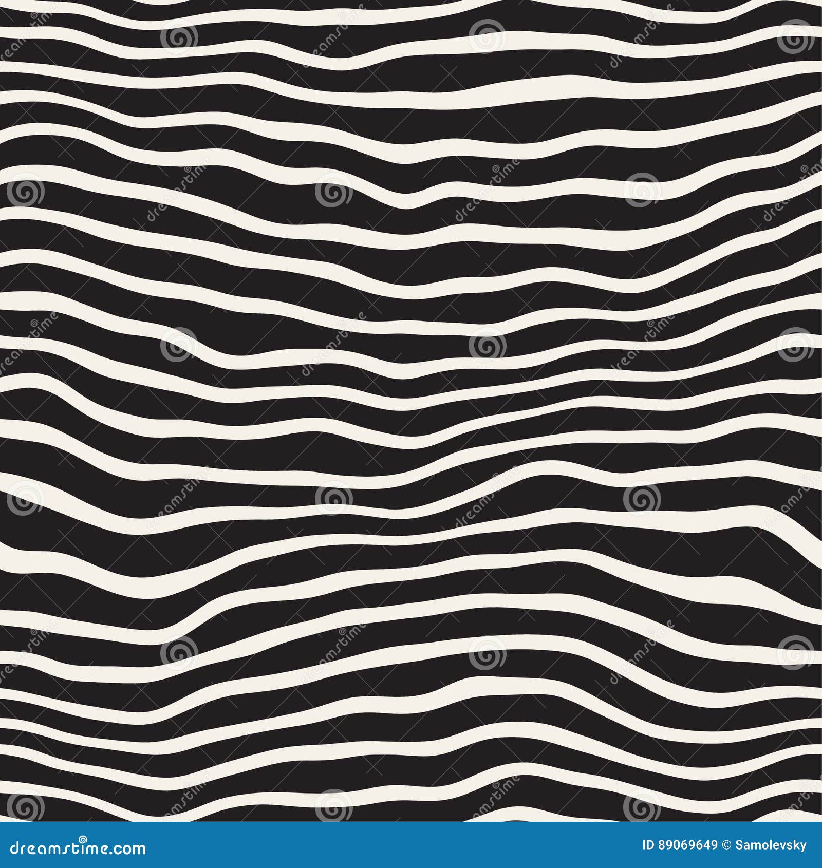 Wavy Ripple Hand Drawn Lines. Abstract Geometric Background Design ...