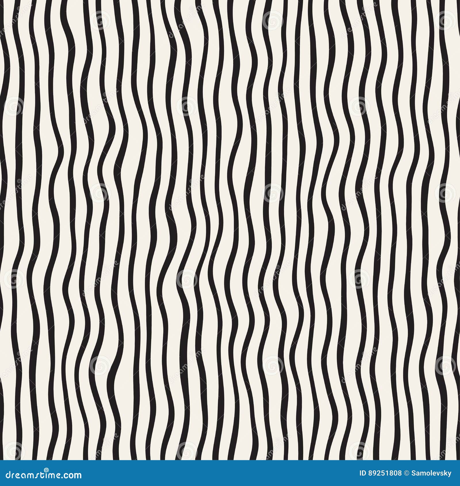 Wavy Ripple Hand Drawn Lines. Abstract Geometric Background Design ...