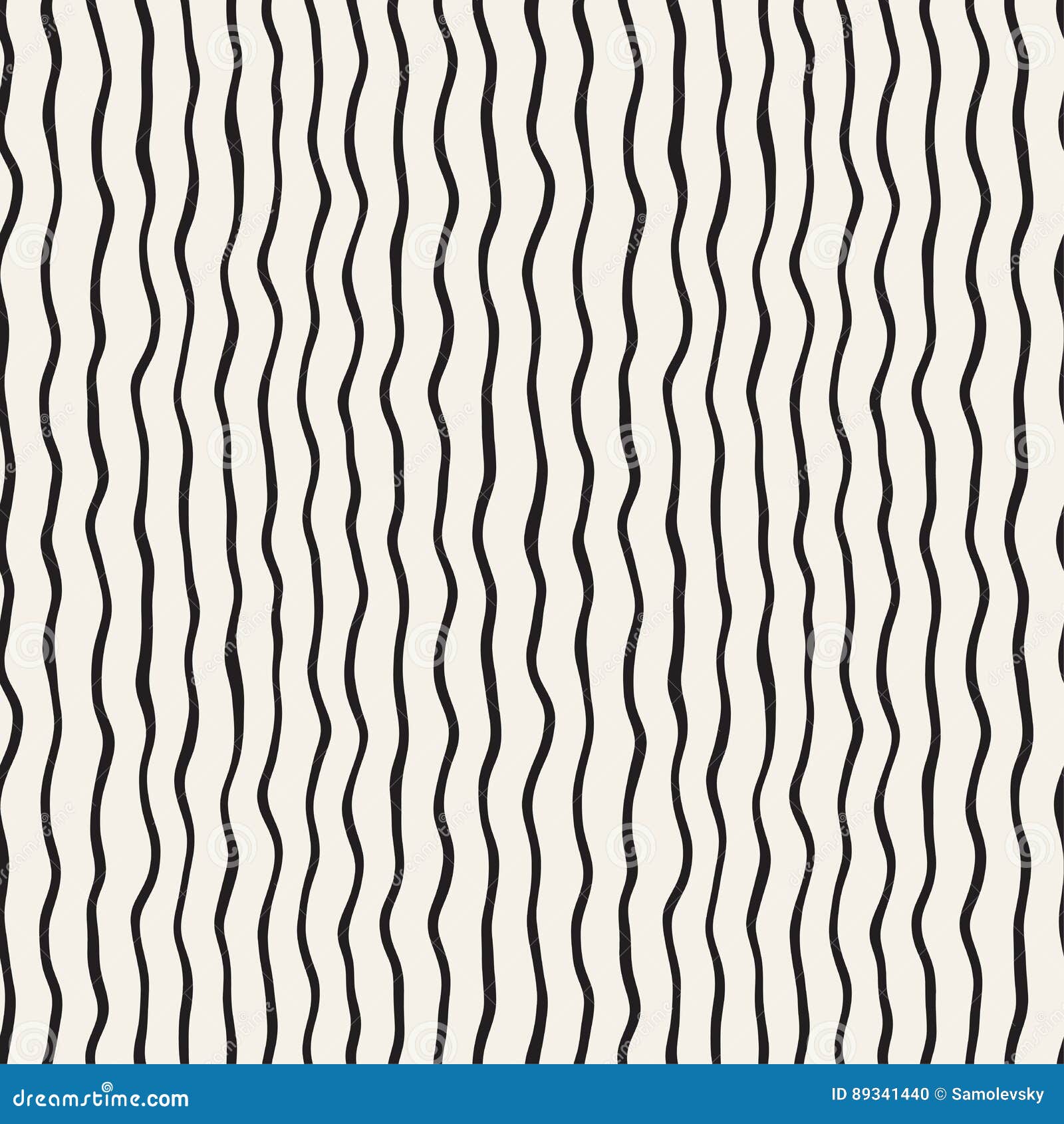 Wavy Ripple Hand Drawn Lines. Abstract Geometric Background Design ...