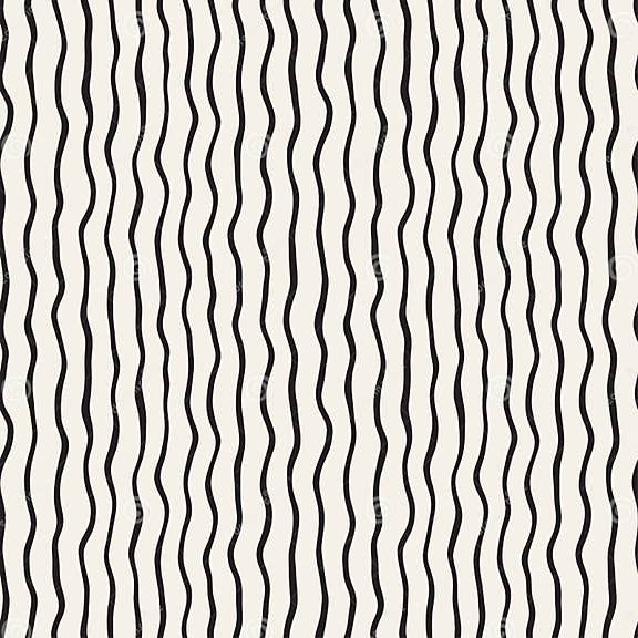 Wavy Ripple Hand Drawn Lines. Abstract Geometric Background Design ...