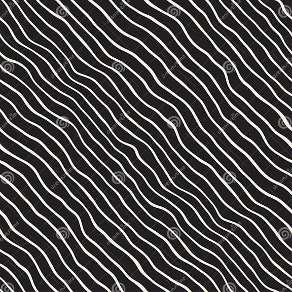 Wavy Ripple Hand Drawn Lines. Abstract Geometric Background Design ...