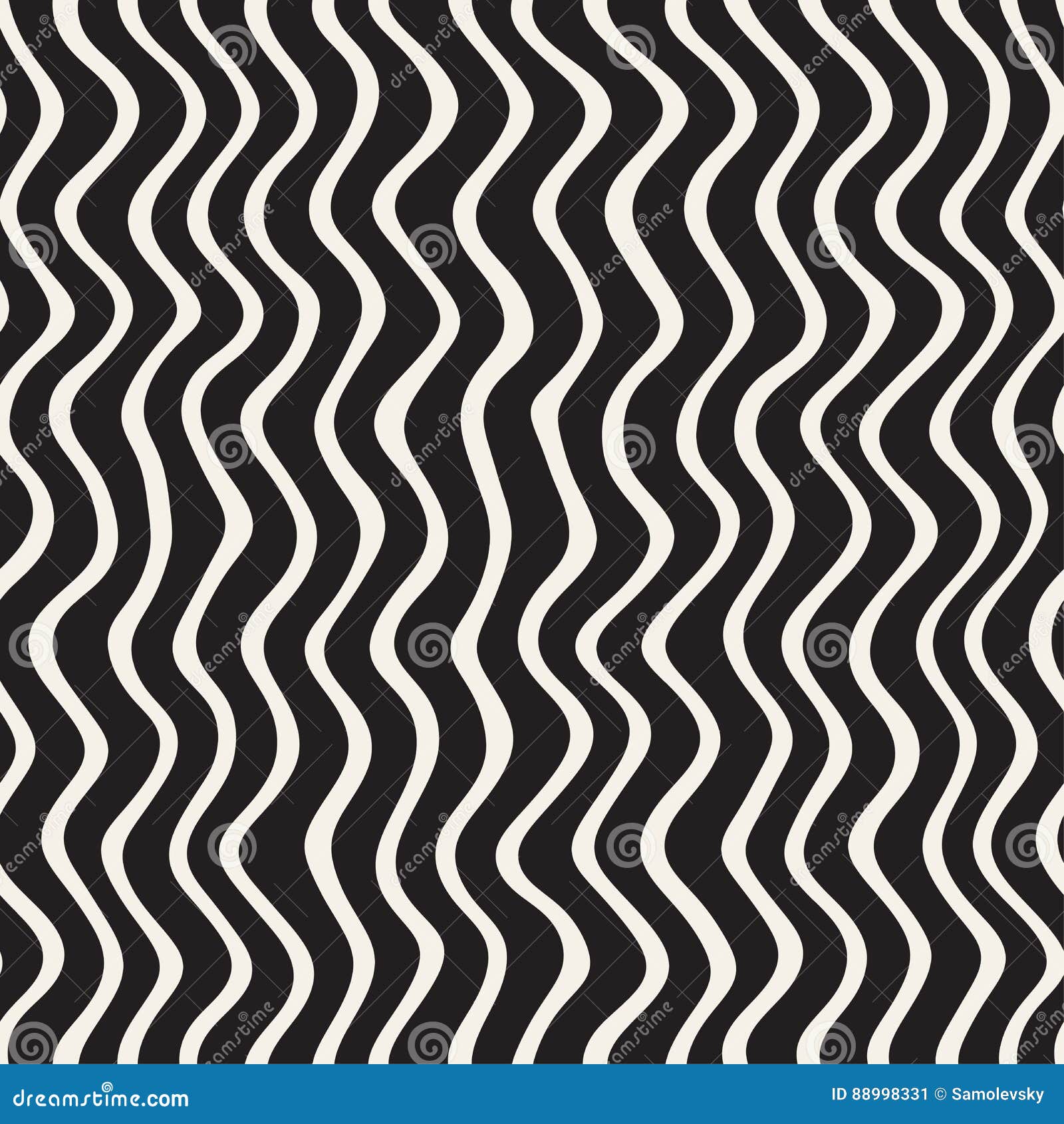 Wavy Ripple Hand Drawn Lines. Abstract Geometric Background Design ...