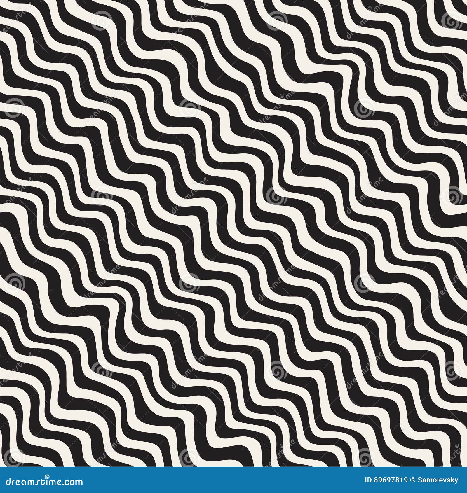 Wavy Ripple Hand Drawn Lines. Abstract Geometric Background Design ...