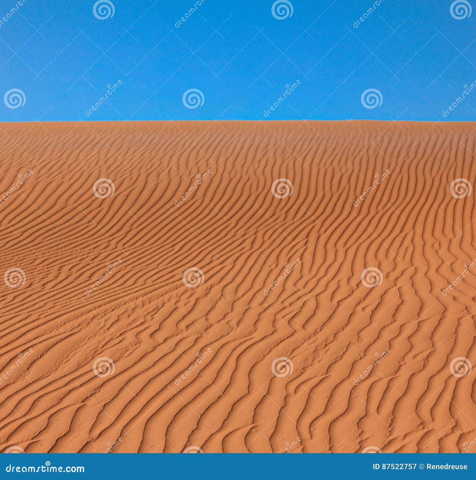 Wavy Rippled Desert Or Beach Sand Texture And Background Royalty-Free ...