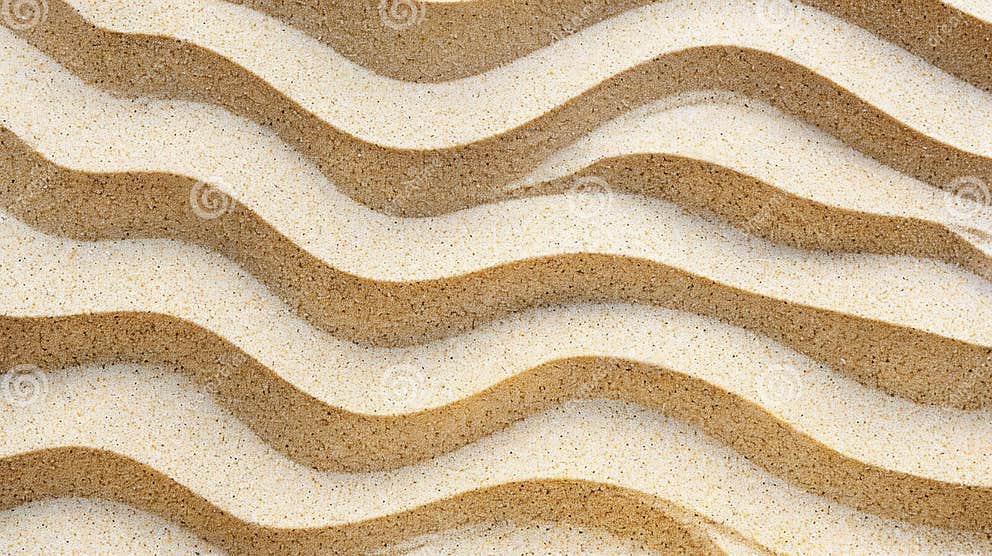 Wavy Sand Pattern Background, Generative AI Stock Image - Image of wave ...