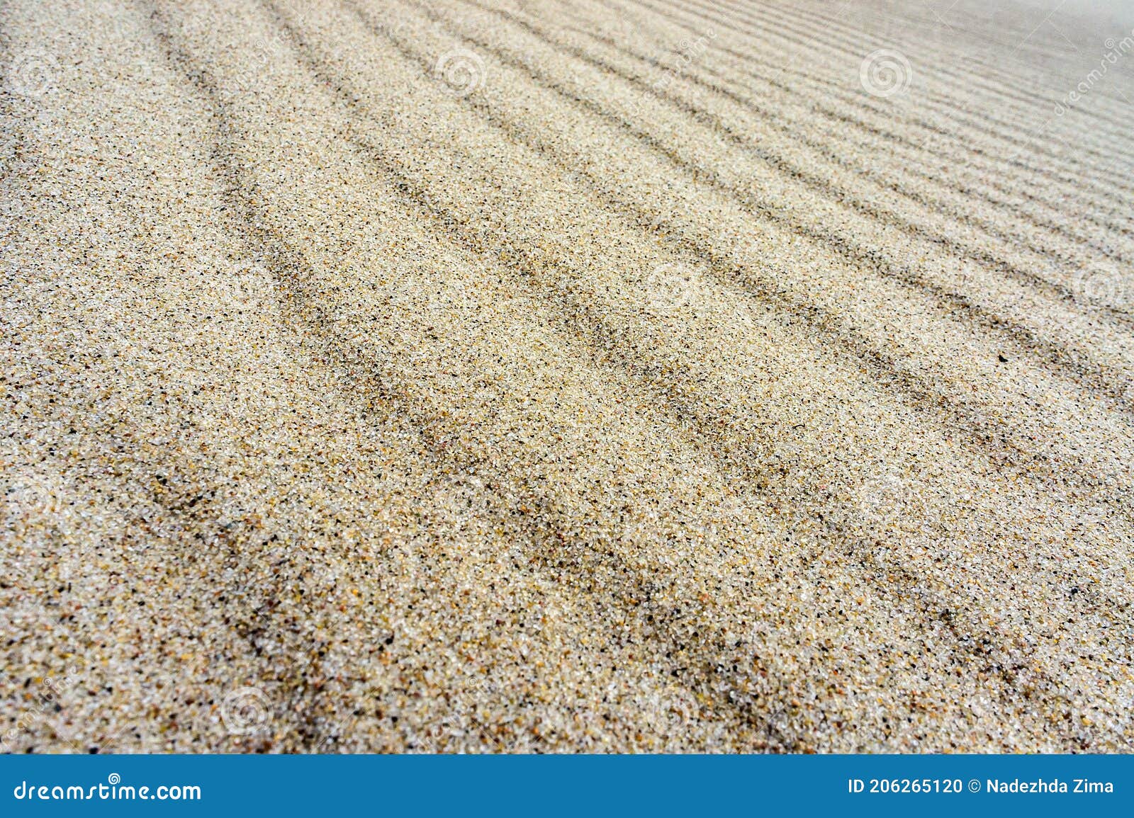 Wavy Sand Surface, Sandy Smooth Sea Shore, Sand Ripples Stock Photo ...