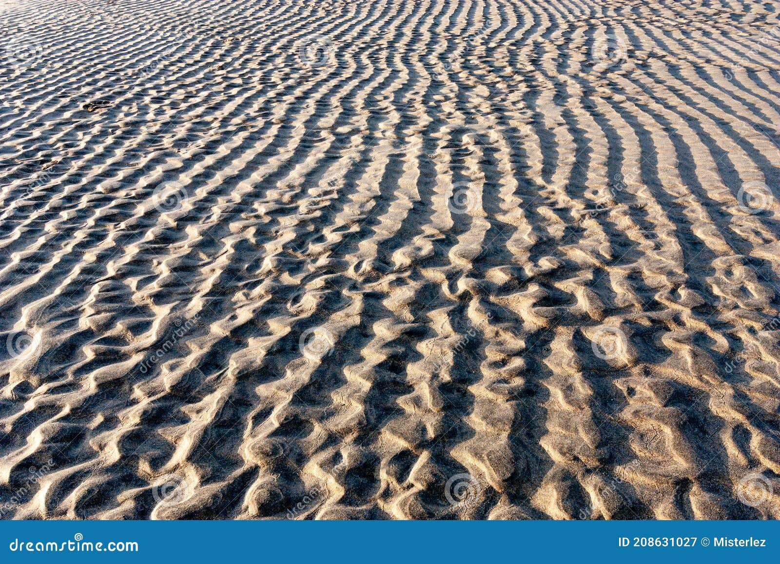 Wavy Sand Tide Lines on Beach, Background, Texture Stock Image - Image ...
