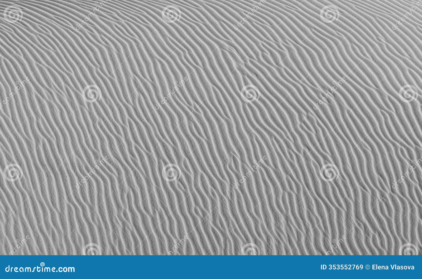 The Wavy Sandy Surface of the Dune. Closeup of Sand Pattern Stock Image ...