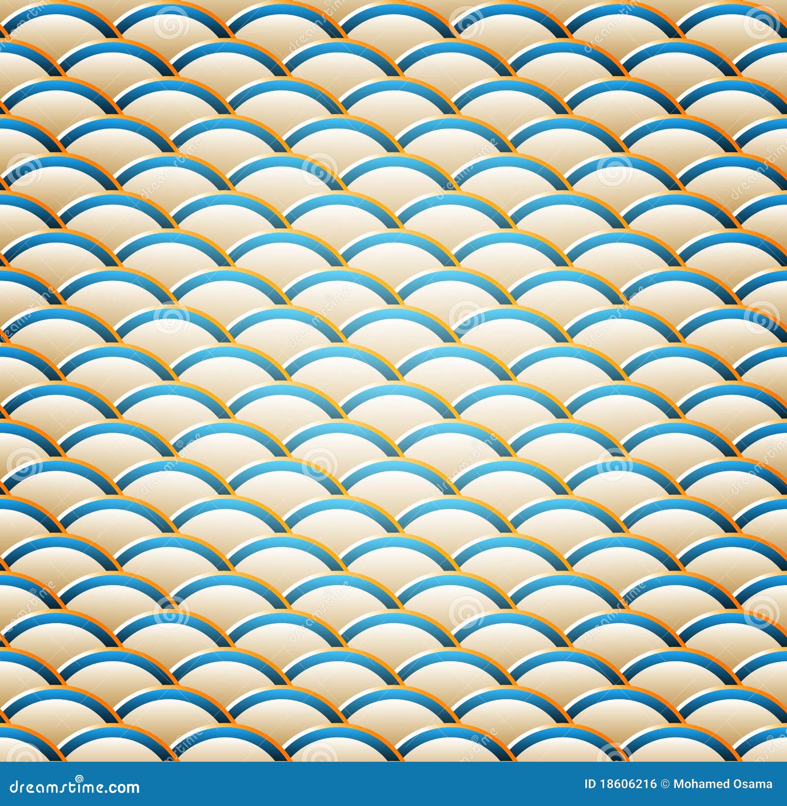 Wavy Seamless Texture With Diagonally Arranged Concentric Circles ...