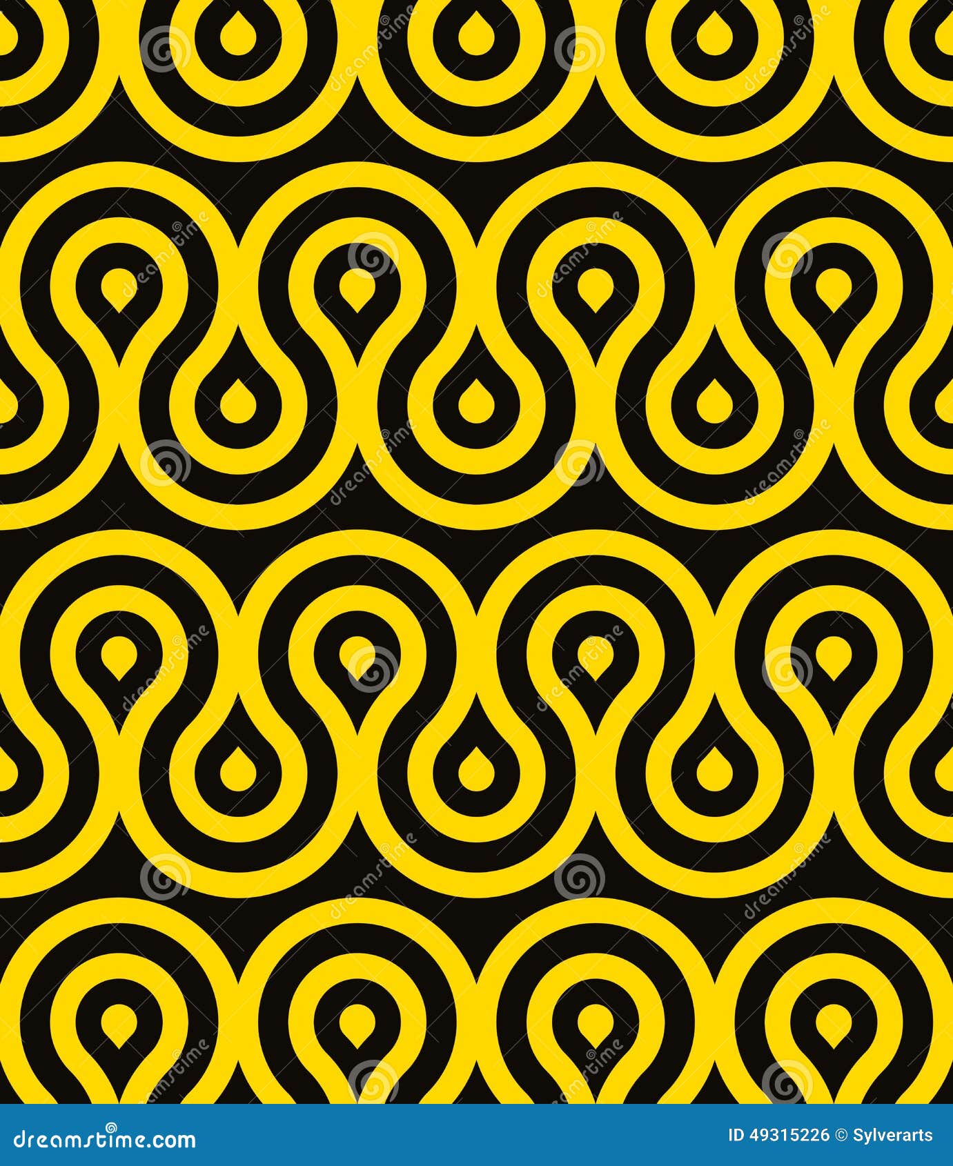 Wavy Seamless Pattern, Retro Style Geometric Background. Stock Vector ...