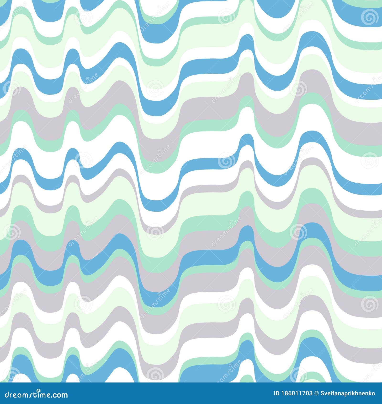 Wavy seamless pattern stock vector. Illustration of abstract - 186011703